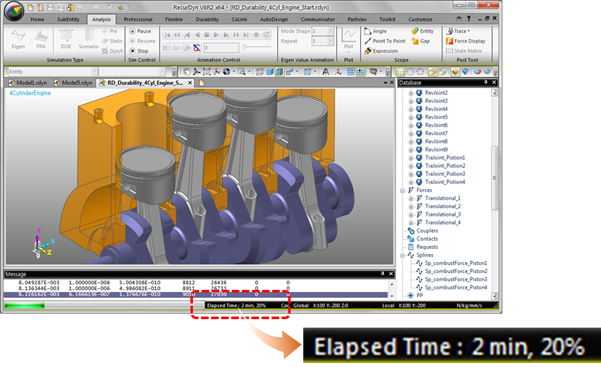 FunctionBay Technical Support Site | How can I see the time required to complete the simulation ...